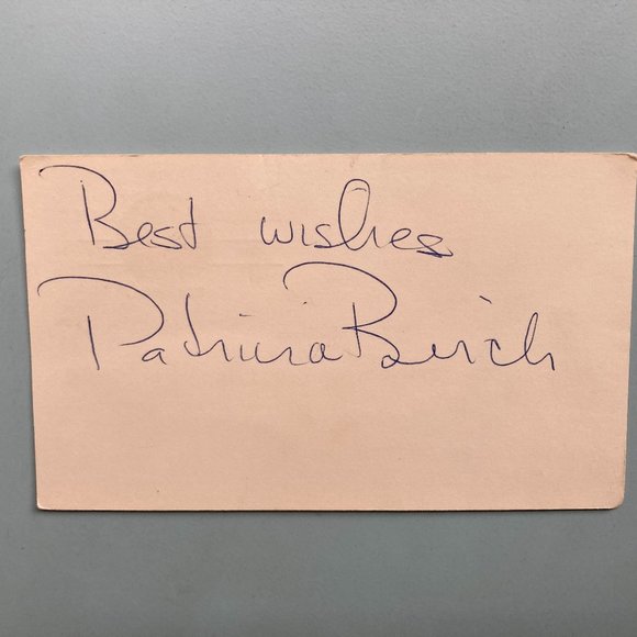 Autograph | Other | Patricia Birch Signed Postcard Ny Choreographer ...